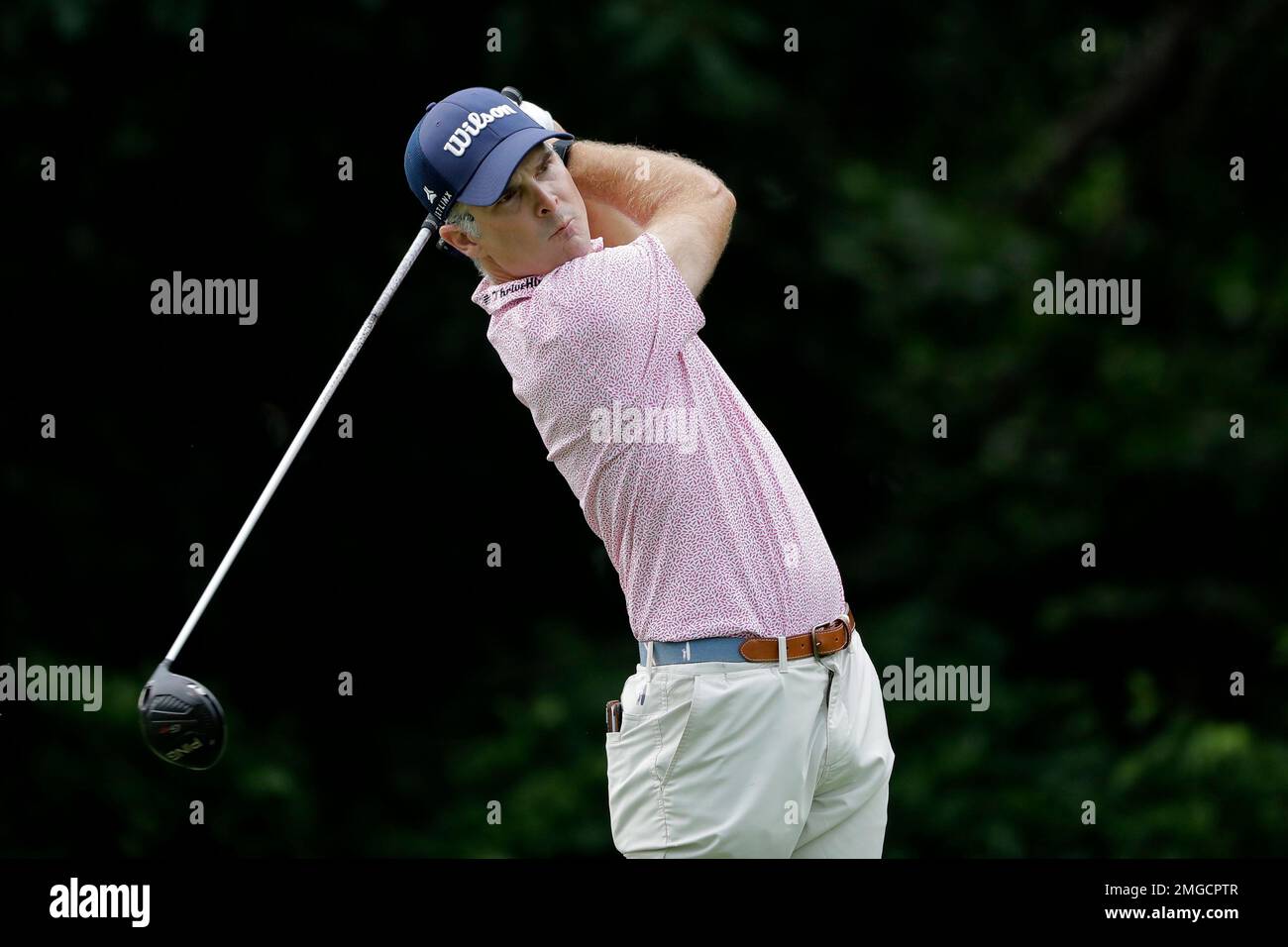 Kevin Streelman tees off on the 13th hole during the final round of the ...