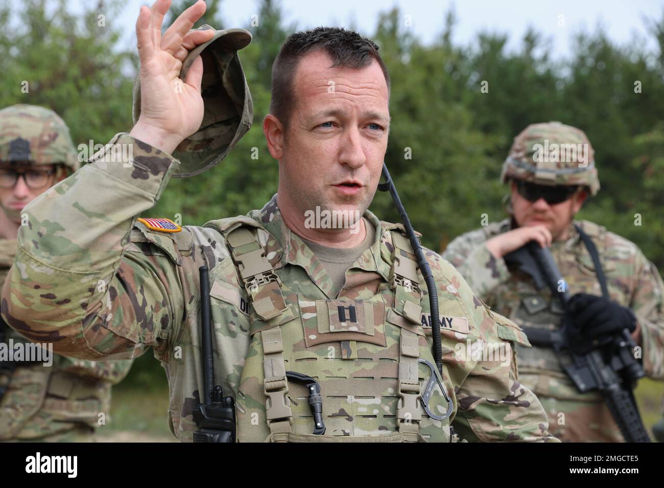 U.S. Army Capt. Charles T. Dix, brigade engineering officer ...