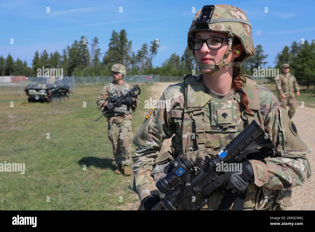 U.S. Army Spc. Faith Hicks, air defense battle management system ...