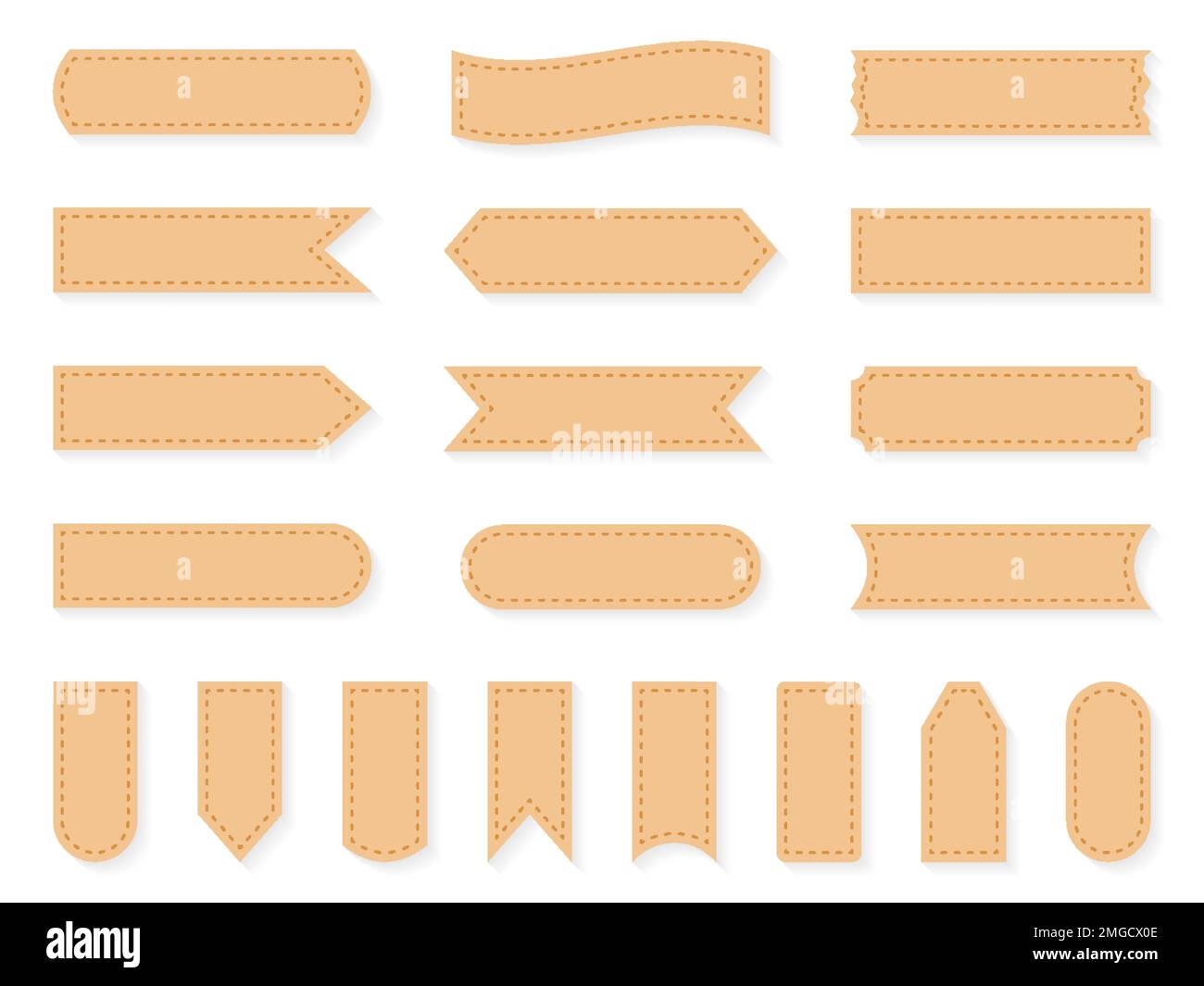 Tag label price trade discount cardboard flat set. Information tag sale ...