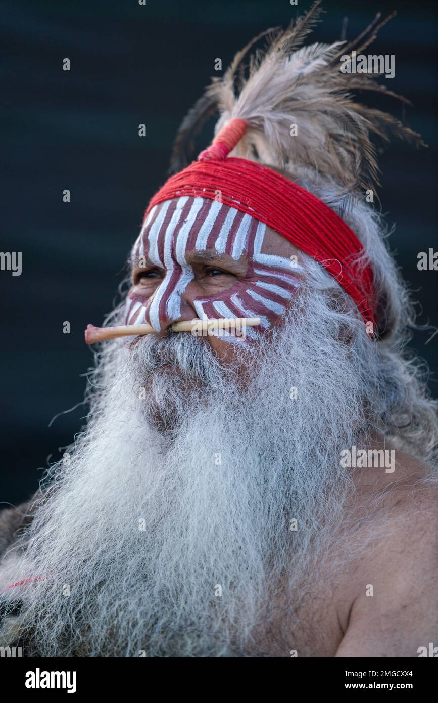 Adelaide, Australia. 26 January 2023. Major Sumner a Ngarrindjeri ...