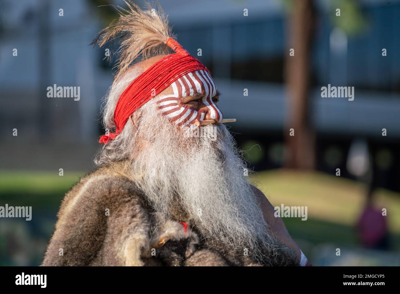 Adelaide, Australia. 26 January 2023. Major Sumner a Ngarrindjeri ...