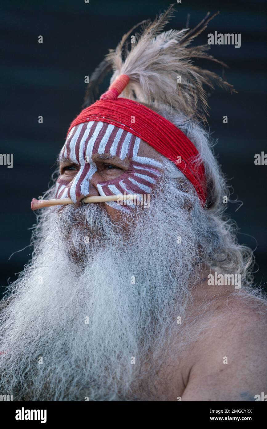 Adelaide, Australia. 26 January 2023. Major Sumner a Ngarrindjeri ...