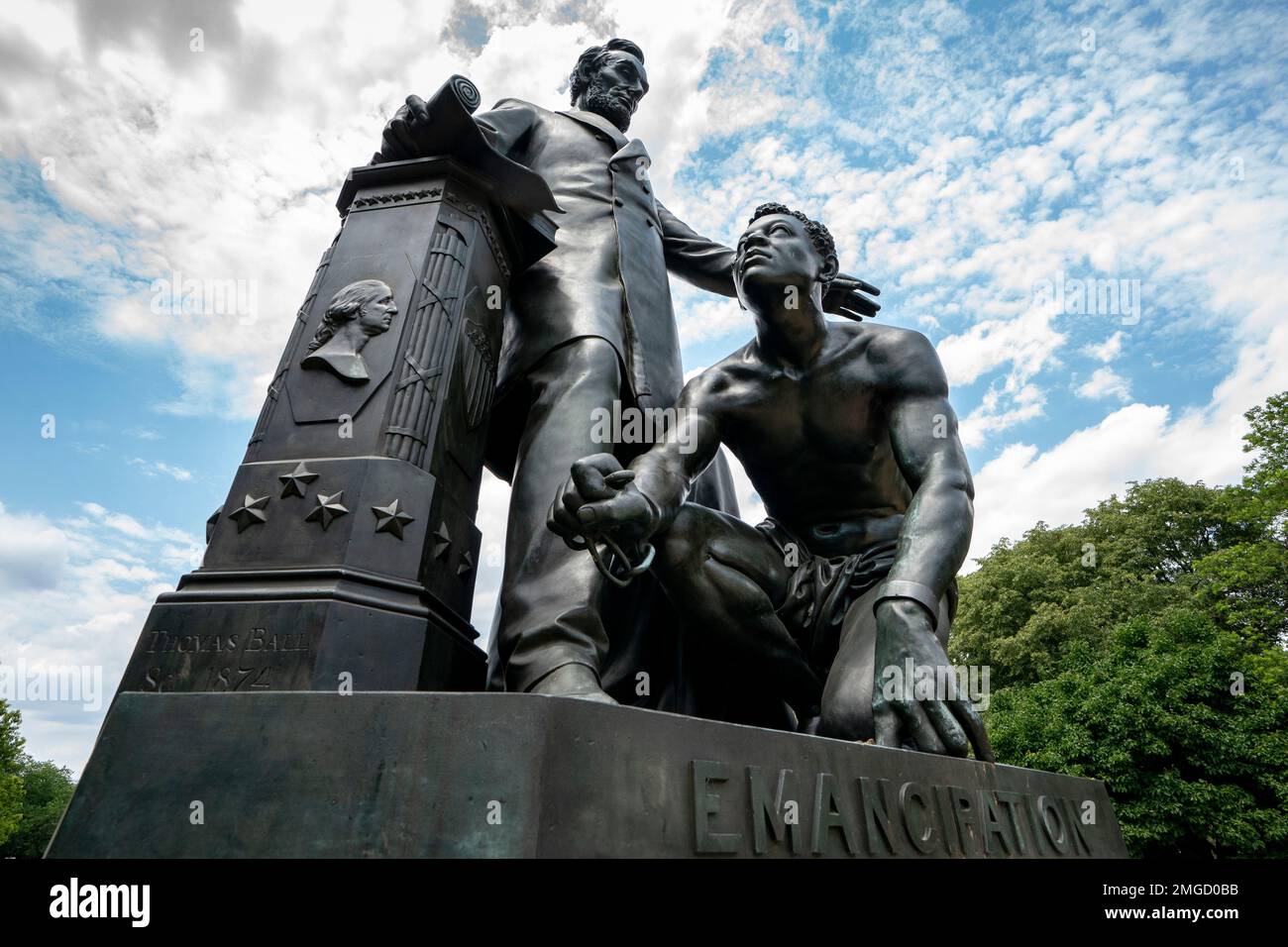 The Emancipation Memorial in Washington's Lincoln Park depicts a freed ...