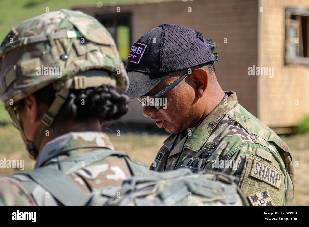 Sgt. 1st Class Jose Reyes, a combat medic assigned to 704th Brigade ...