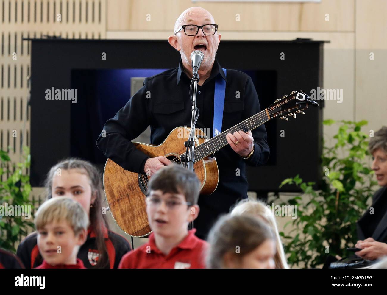 New Zealand singer Dave Dobbyn performs during the opening ceremony for ...