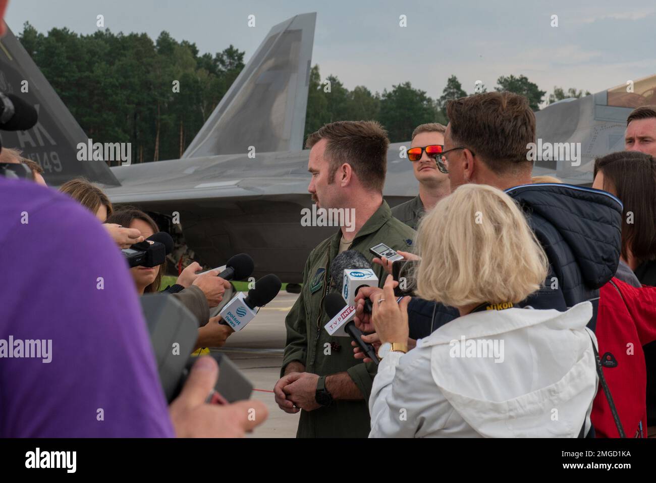 Polish media interview U.S. Air Force Lt. Col. Michael “Popeye” Kendall ...