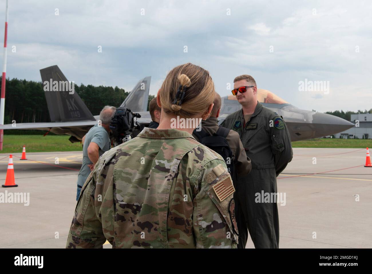 U.S. Air Force Capt. Claire Waldo, 90th Expeditionary Fighter Squadron ...