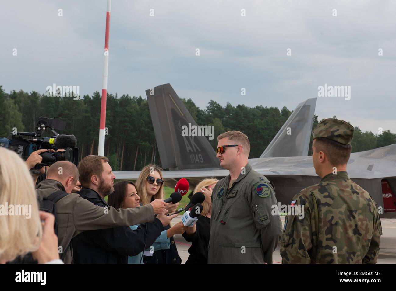 Polish media interview U.S. Air Force Capt. Kenan “Ringer” Bell, 90th ...