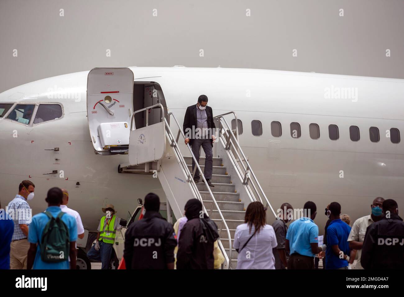Former paramilitary leader Emmanuel Constant who has just been deported ...