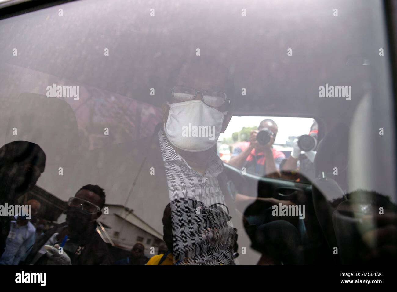 Former paramilitary leader Emmanuel Constant who has just been deported ...