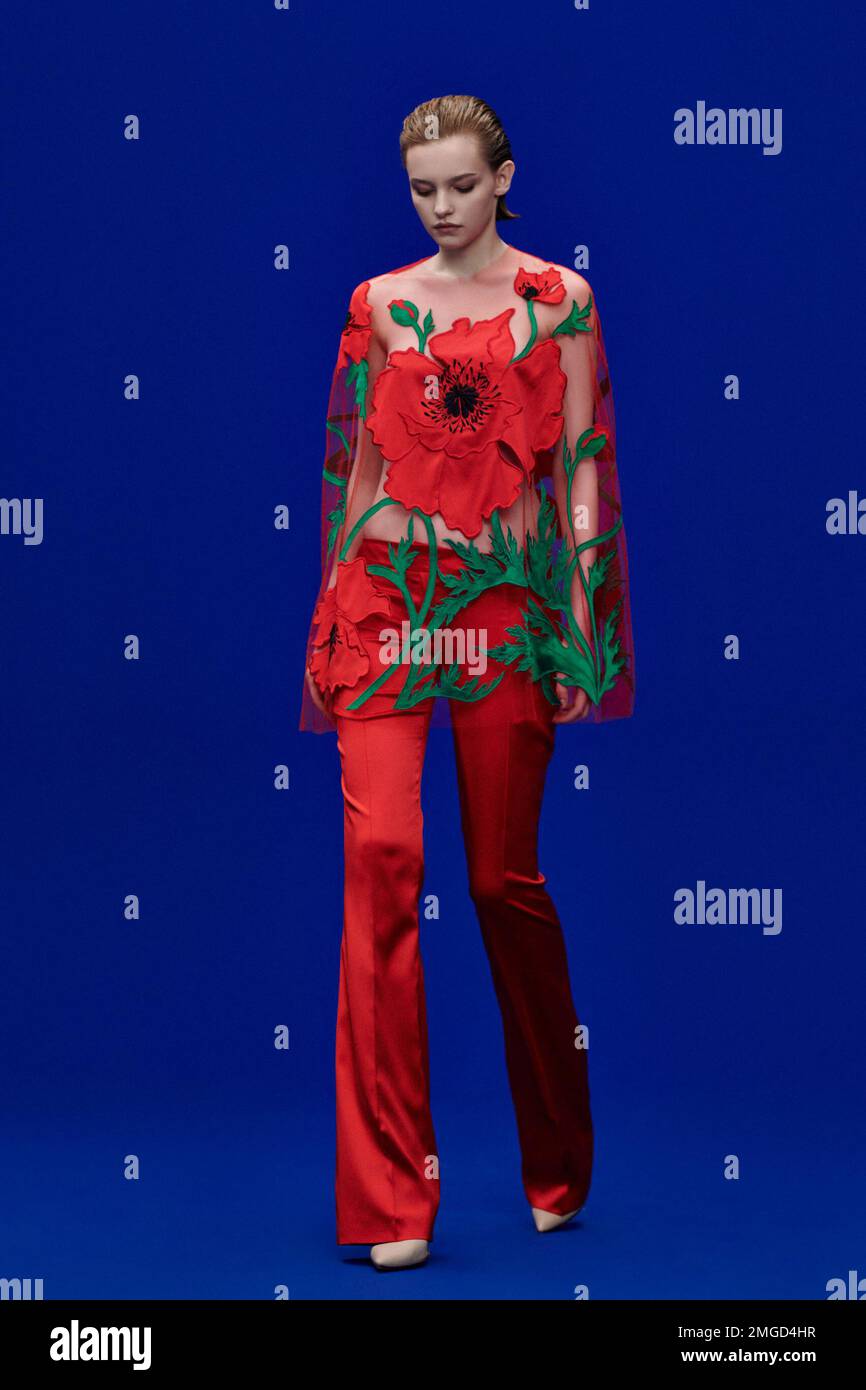 Handout - A model displays a creation for Yanina Haute Couture Spring ...