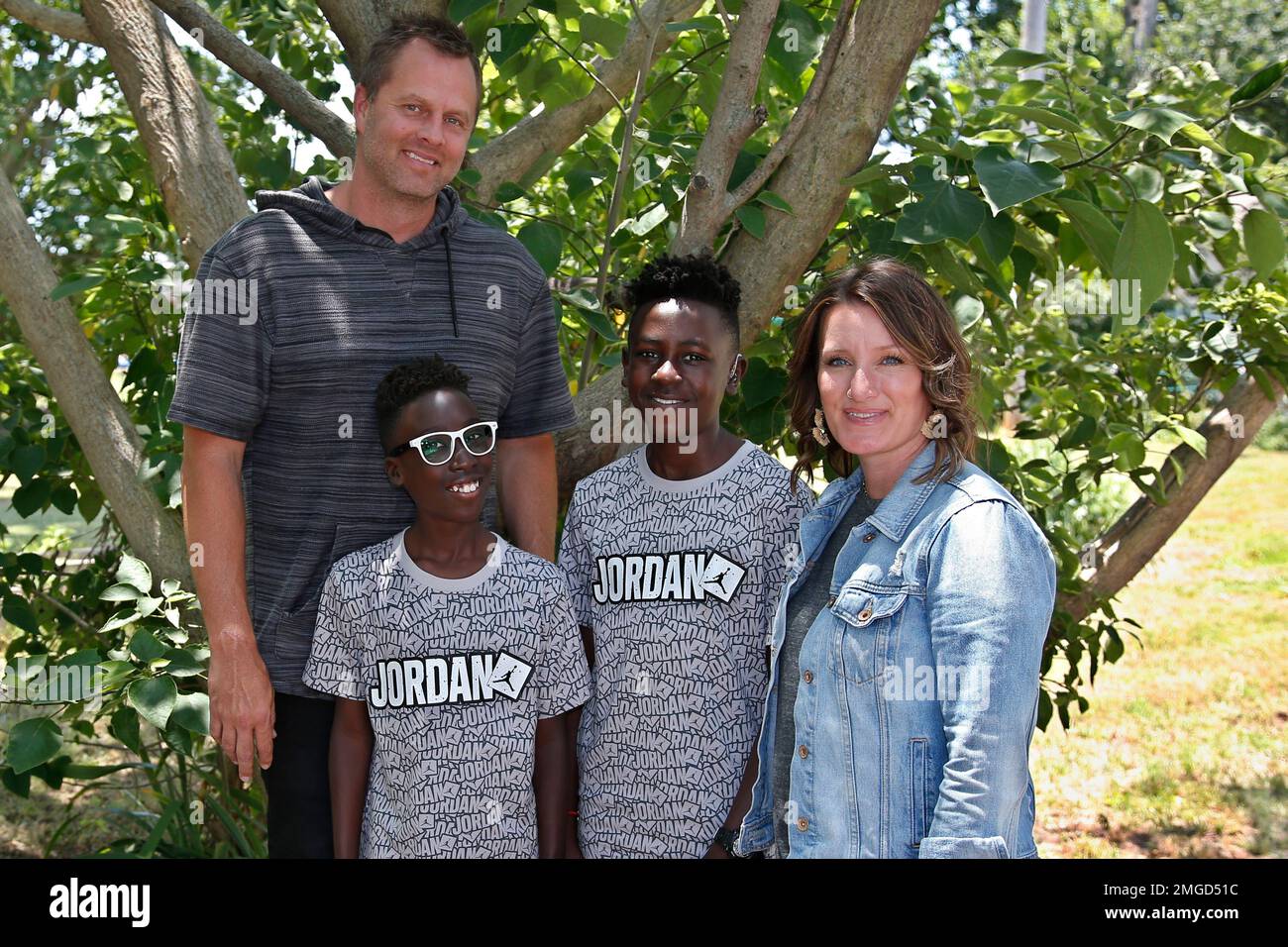 The Porter family is pictured outside their church Friday, June 12 ...