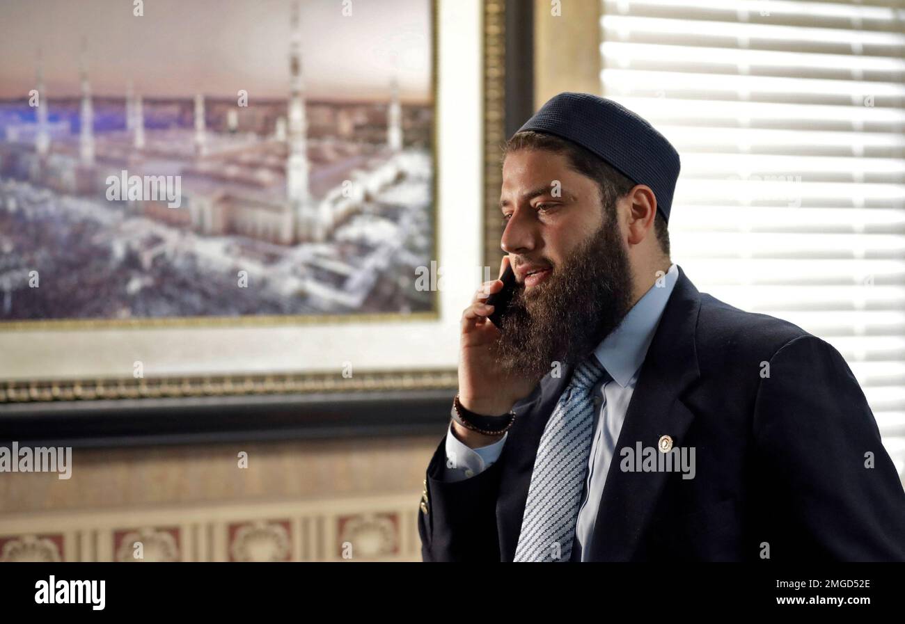 FILE - In this Feb. 20, 2019, file photo, Hassan Shibly, speaks on a ...