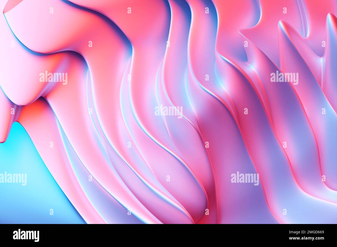 Abstract surface background with various multicolored wireframe lines ...