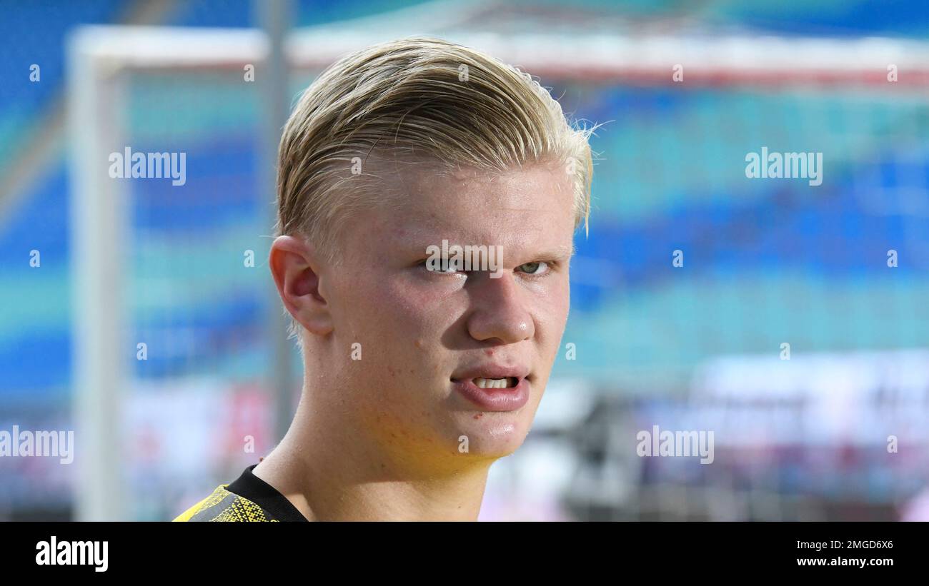 Dortmund's Erling Haaland during the German Bundesliga soccer match ...