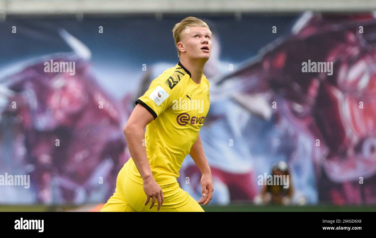 Dortmund's Erling Haaland during the German Bundesliga soccer match ...
