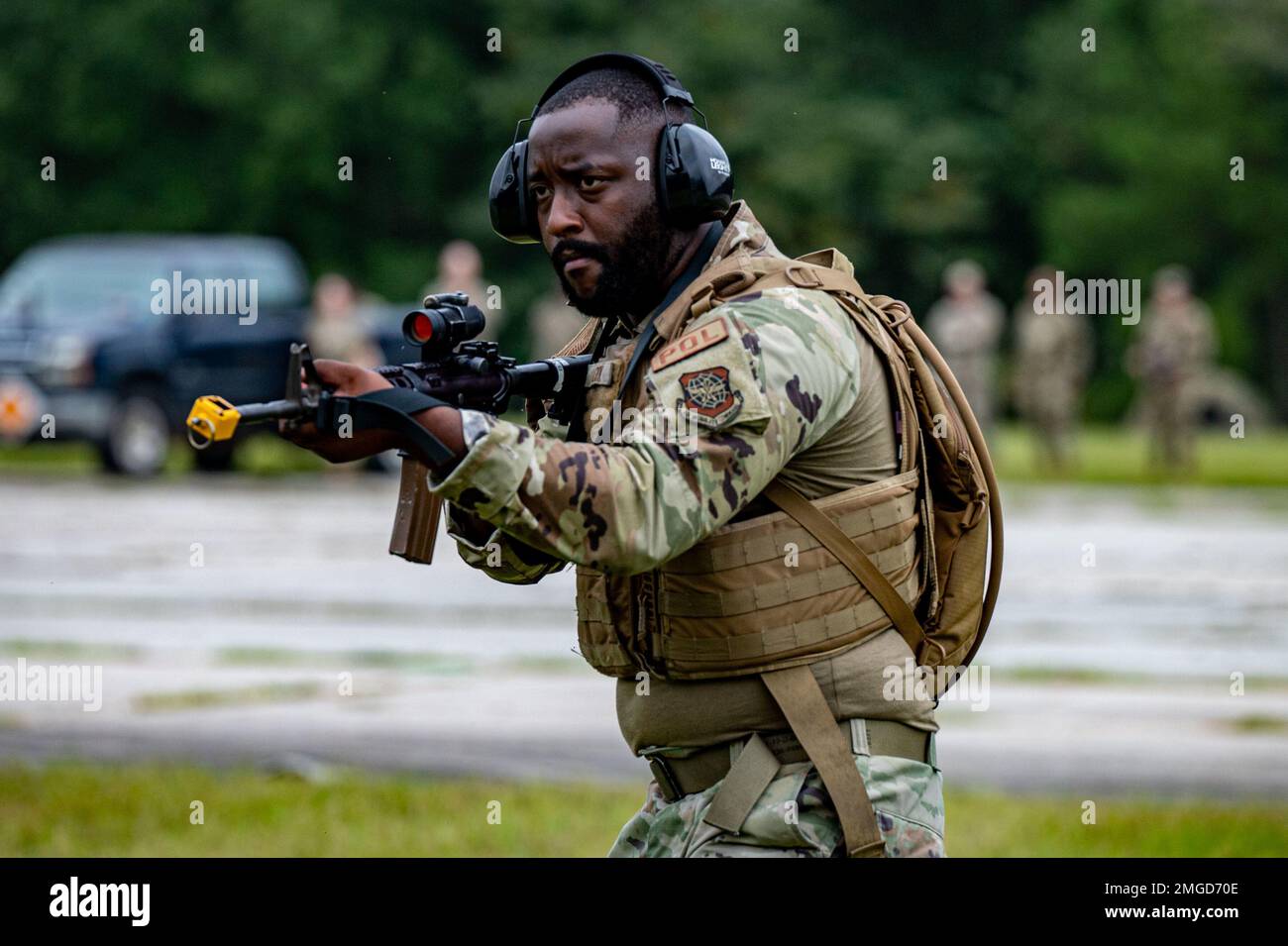 U.S. Air Force Senior Airman Donald Cook, 628th Logistics Readiness ...