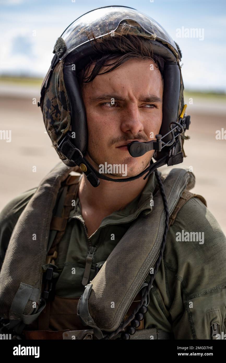 U.S. Marine Corps Sgt. Rylan Besaw, a crew chief for Marine Light ...