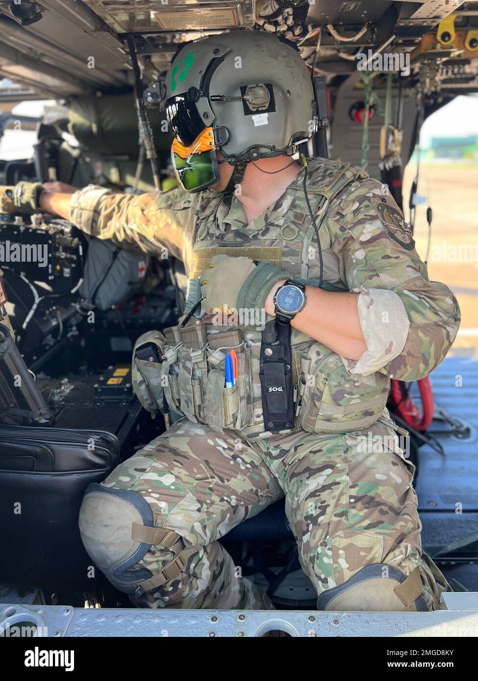 Air Force special mission aviator Master Sgt. Bryan Judy, a member of ...