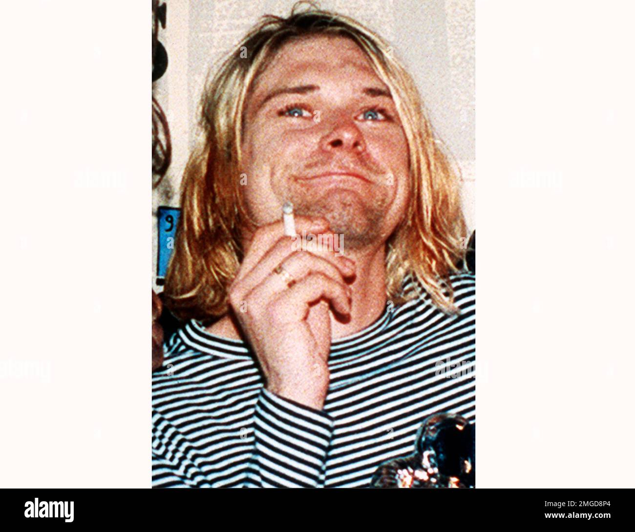 FILE - This 1993 file photo shows Kurt Cobain, the lead singer of the U ...