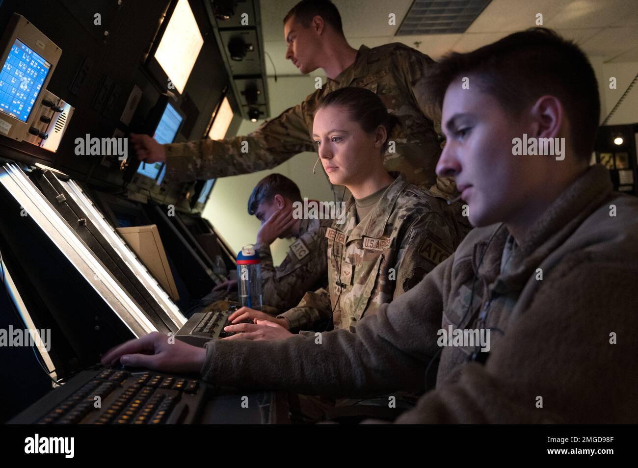 U.S. Air Force Airman 1st Class Kayla Kesterson and Airman Carson ...