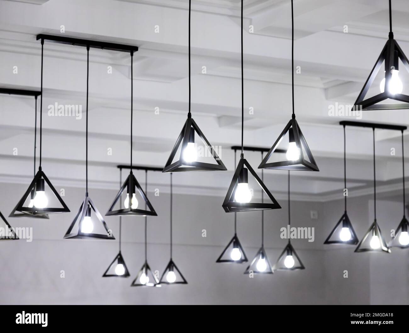 The Modern and Minimalist Hanging Pendants, Chandelier Stock Photo - Alamy