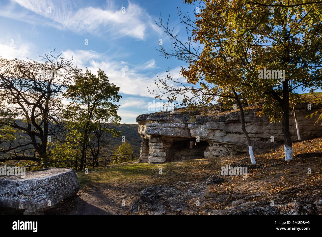 Cave-temple of pre-Christian time Pagan IX century in the village of ...