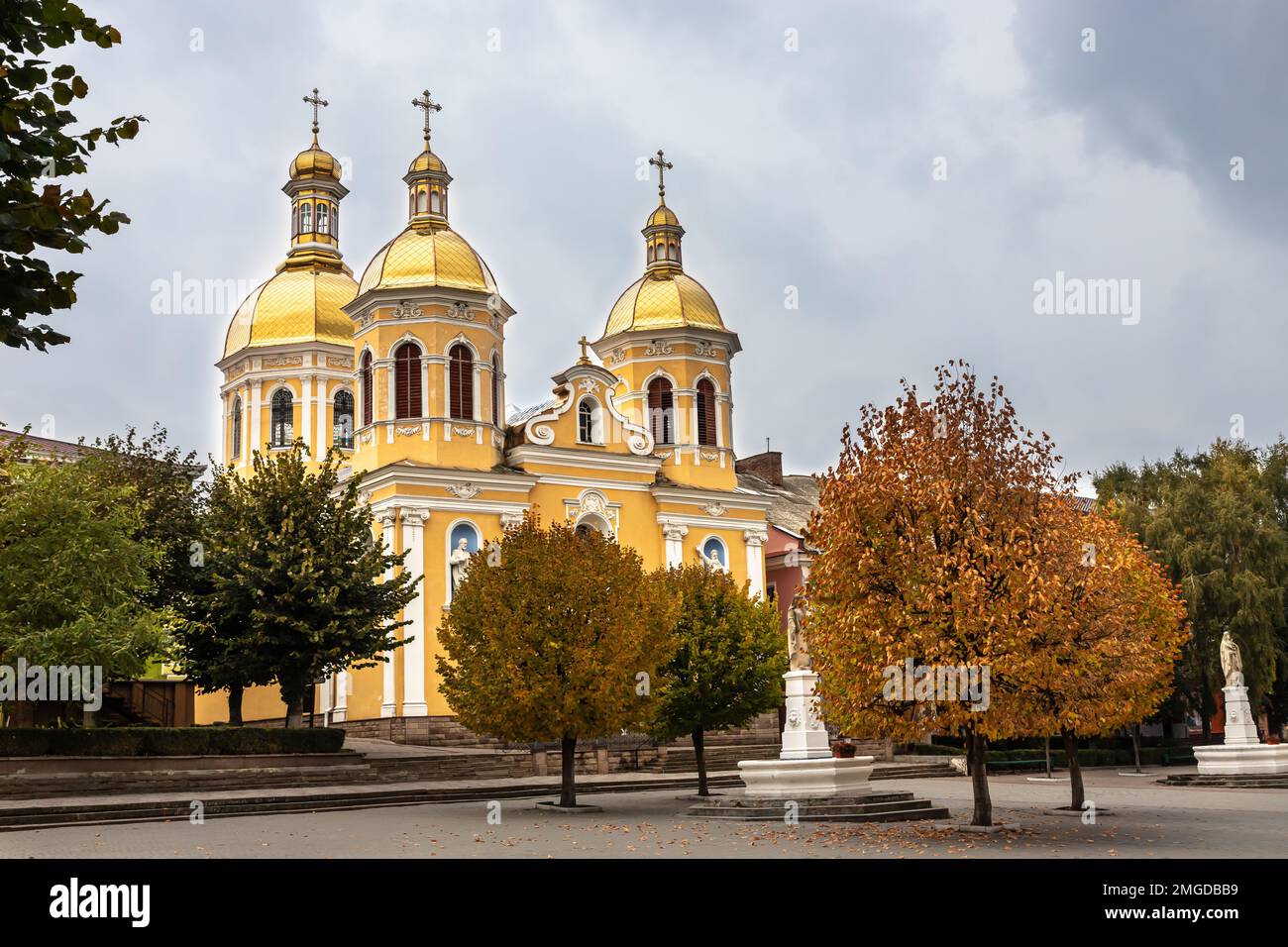 BEREZHANY, UKRAINE Greek Catholic Church of St.Trinity at Market Square ...
