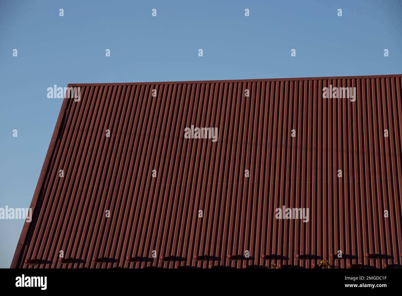 Roof metal sheets. Modern types of roofing materials Stock Photo - Alamy