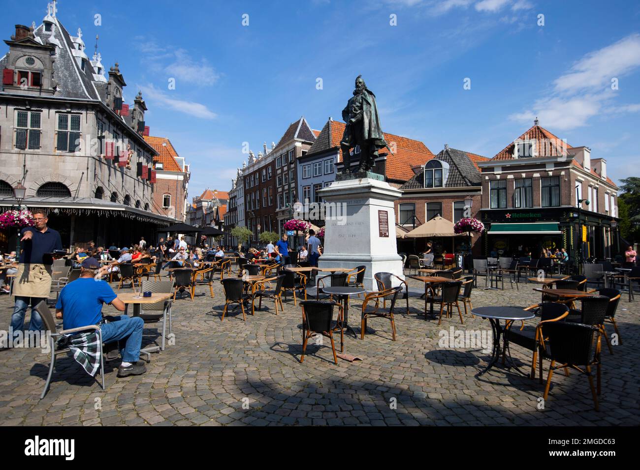 A statue of the Dutch Golden Age trader and brutal colonialist Jan ...