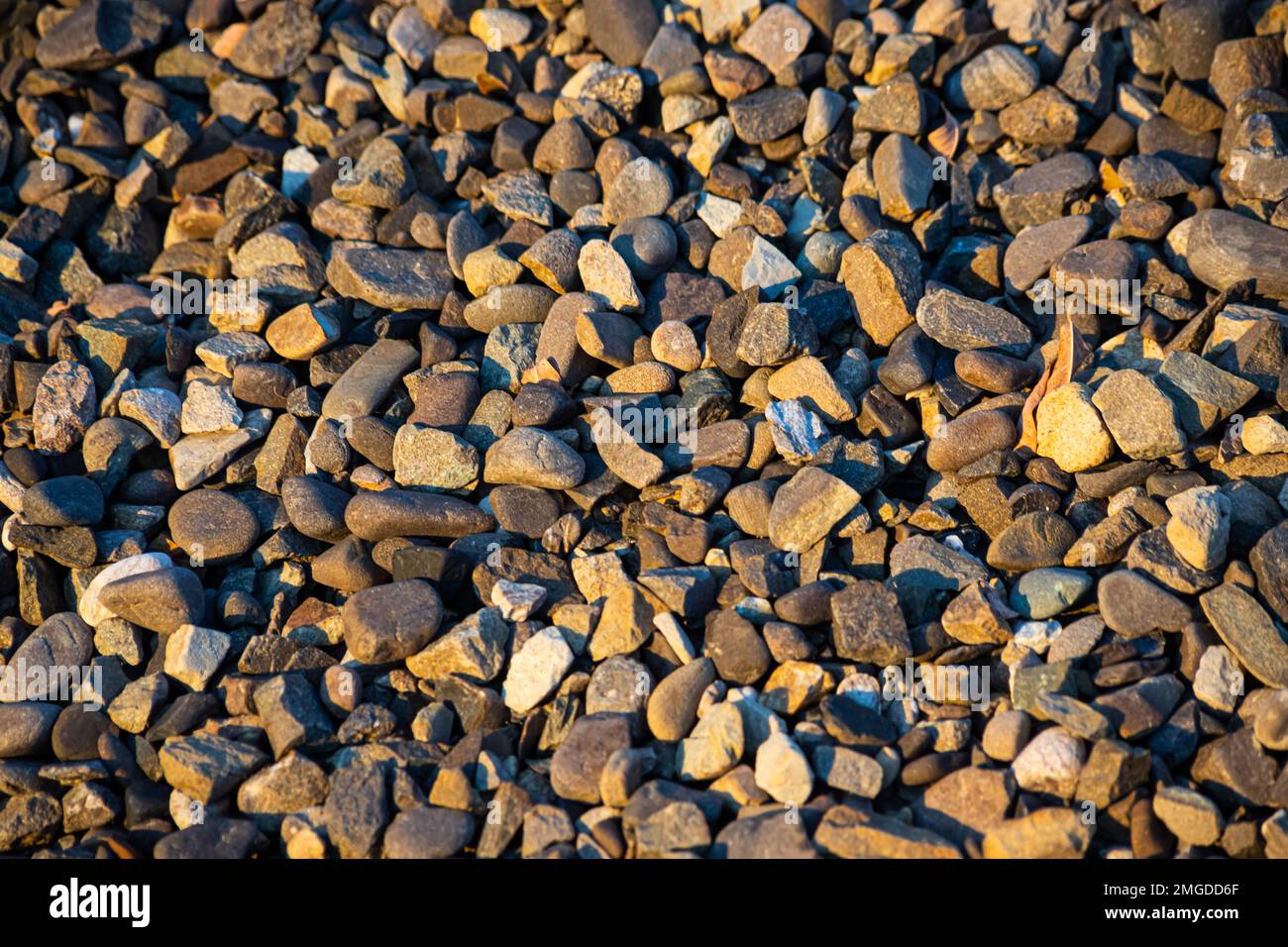 small bright pebbles and gravel as background or texture Stock Photo ...
