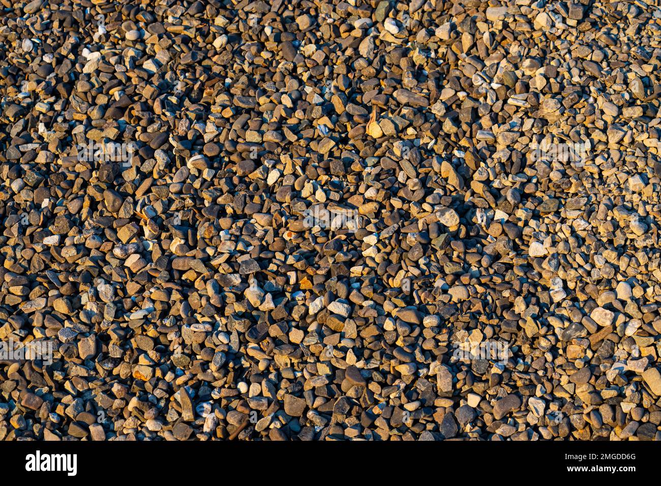 small bright pebbles and gravel as background or texture Stock Photo ...