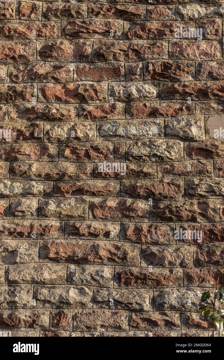 Stone wall texture background natural color. Closeup Stock Photo - Alamy