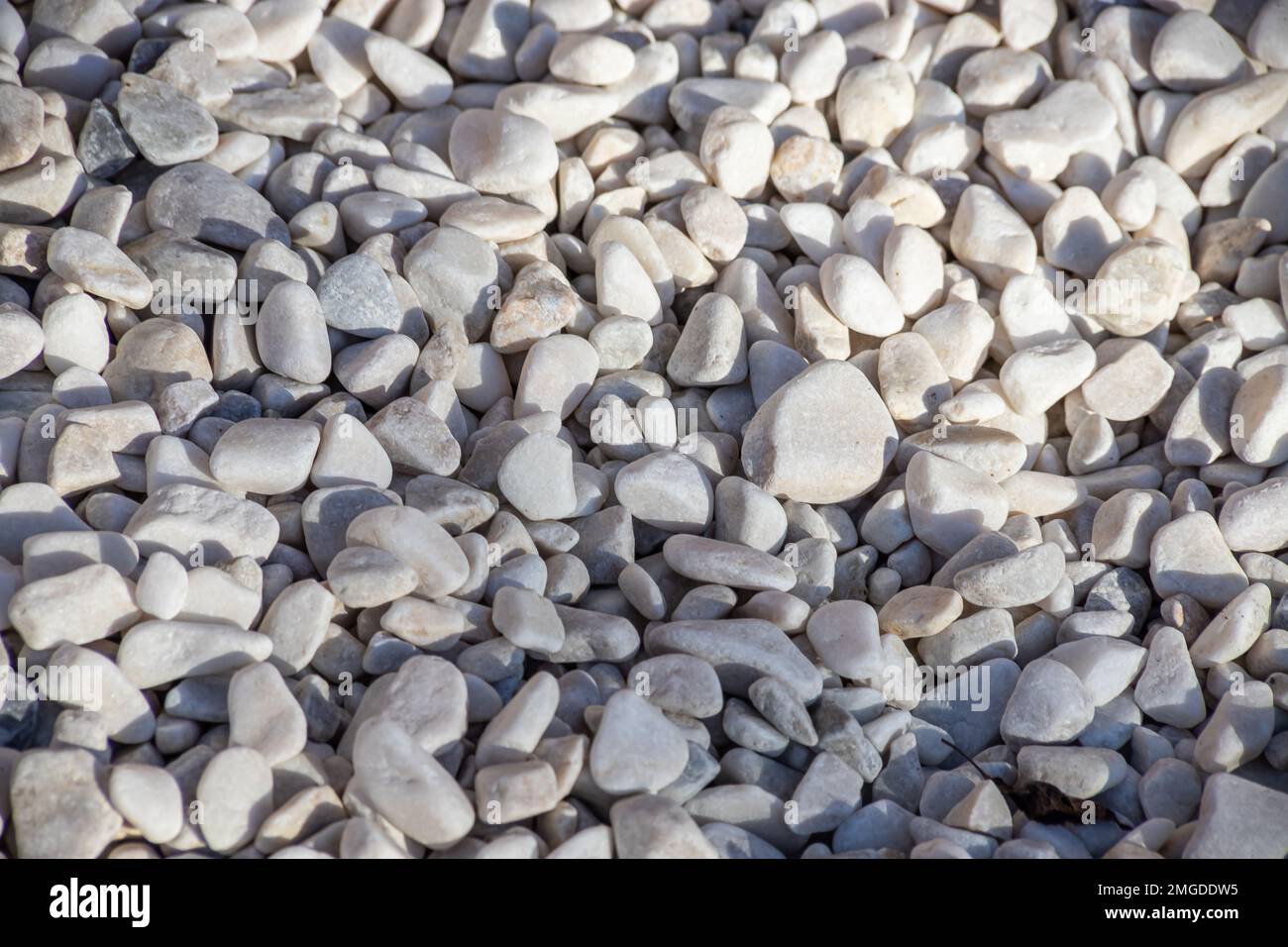 small bright pebbles and gravel as background or texture Stock Photo ...