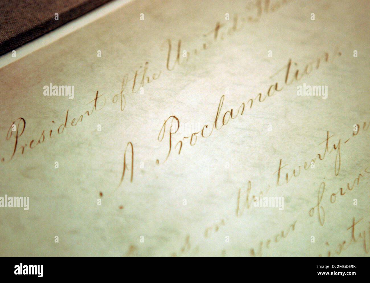 Original Emancipation Proclamation On Display