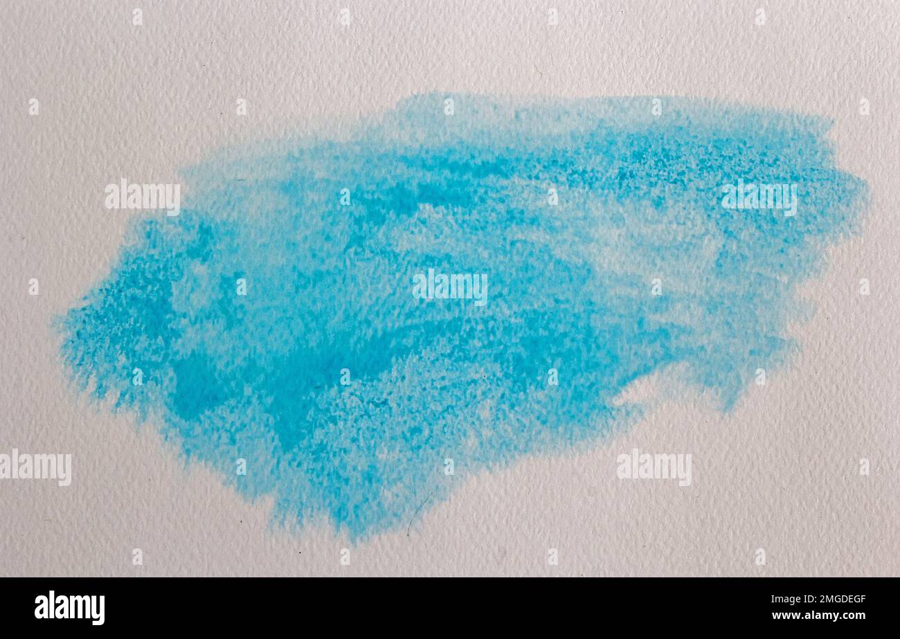 Bright watercolor blue-red stain drips. Abstract illustration on a ...