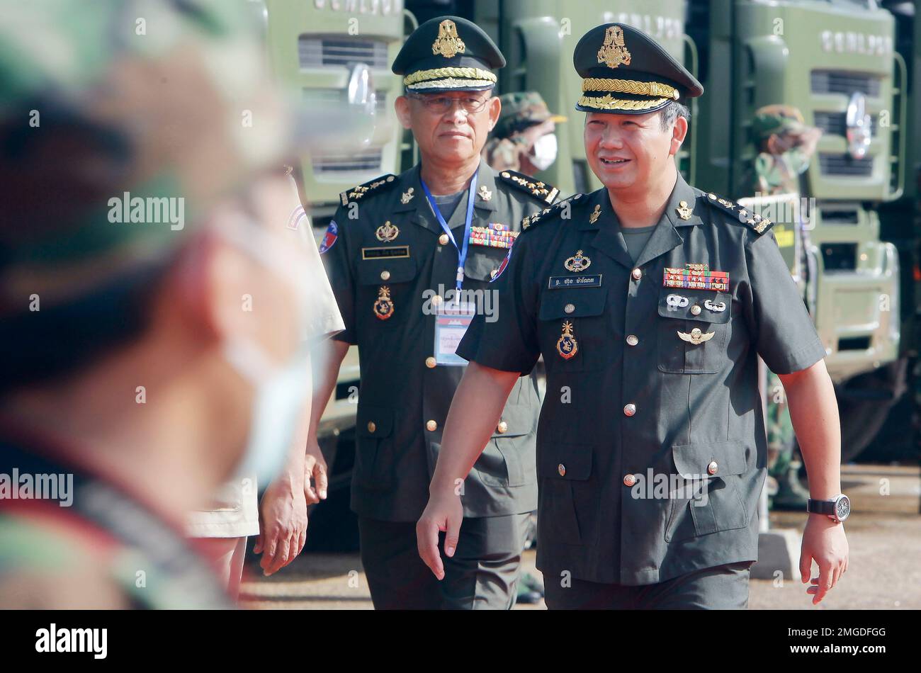 One of Cambodian Prime Minister Hun Sen's sons, Lt. Gen. Hun Manet ...