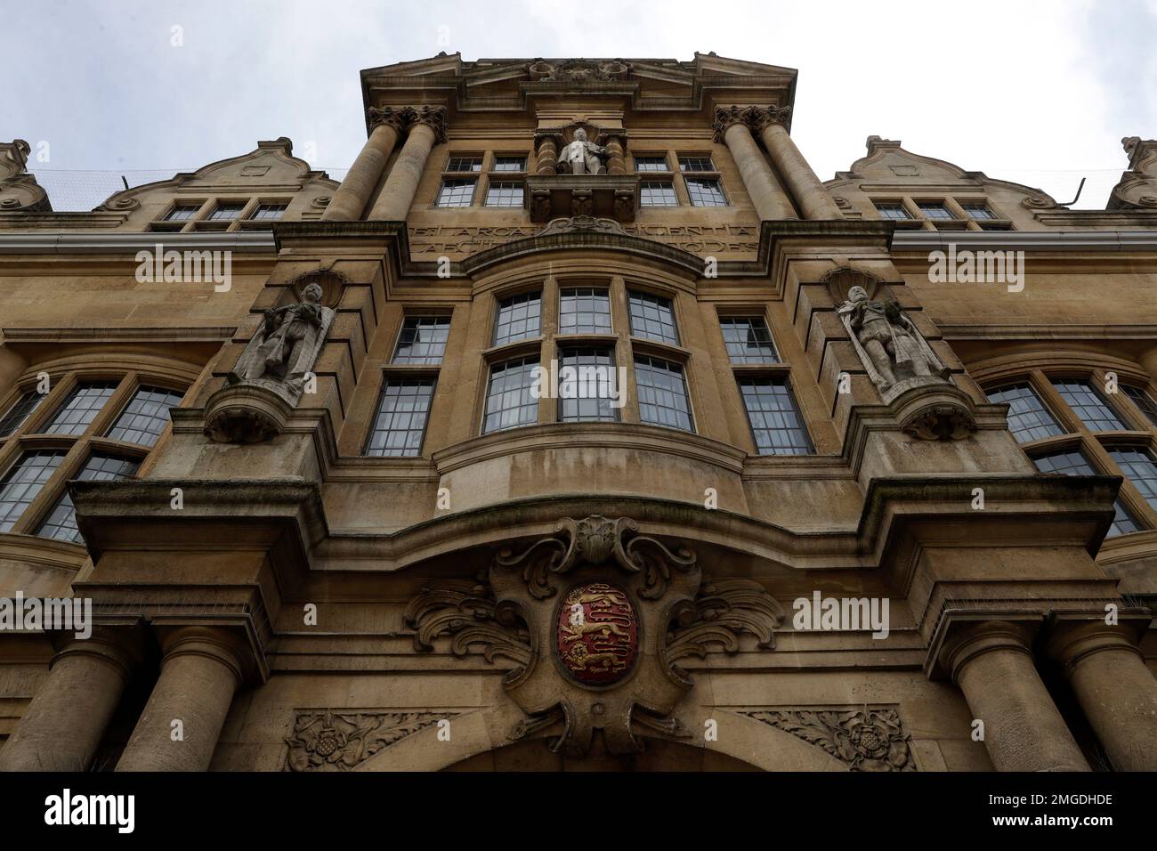 A statue of Cecil Rhodes, top centre, the controversial Victorian ...