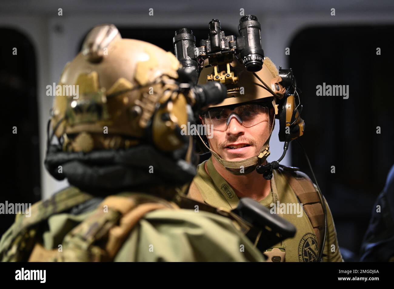 A member from the Coast Guard Maritime Security Response Team East ...
