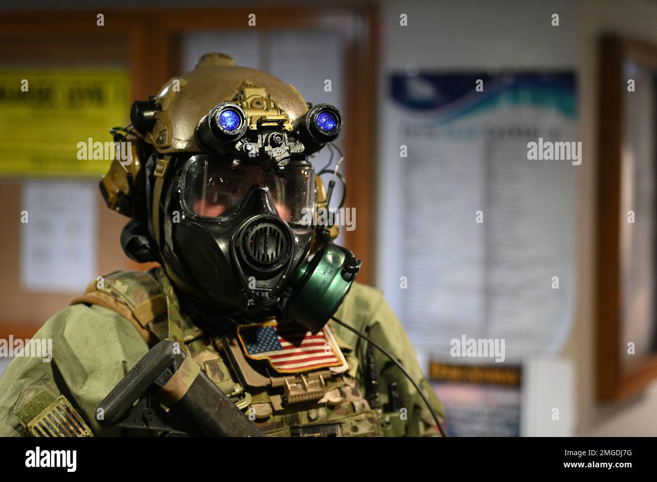 A member from the Coast Guard Maritime Security Response Team East ...
