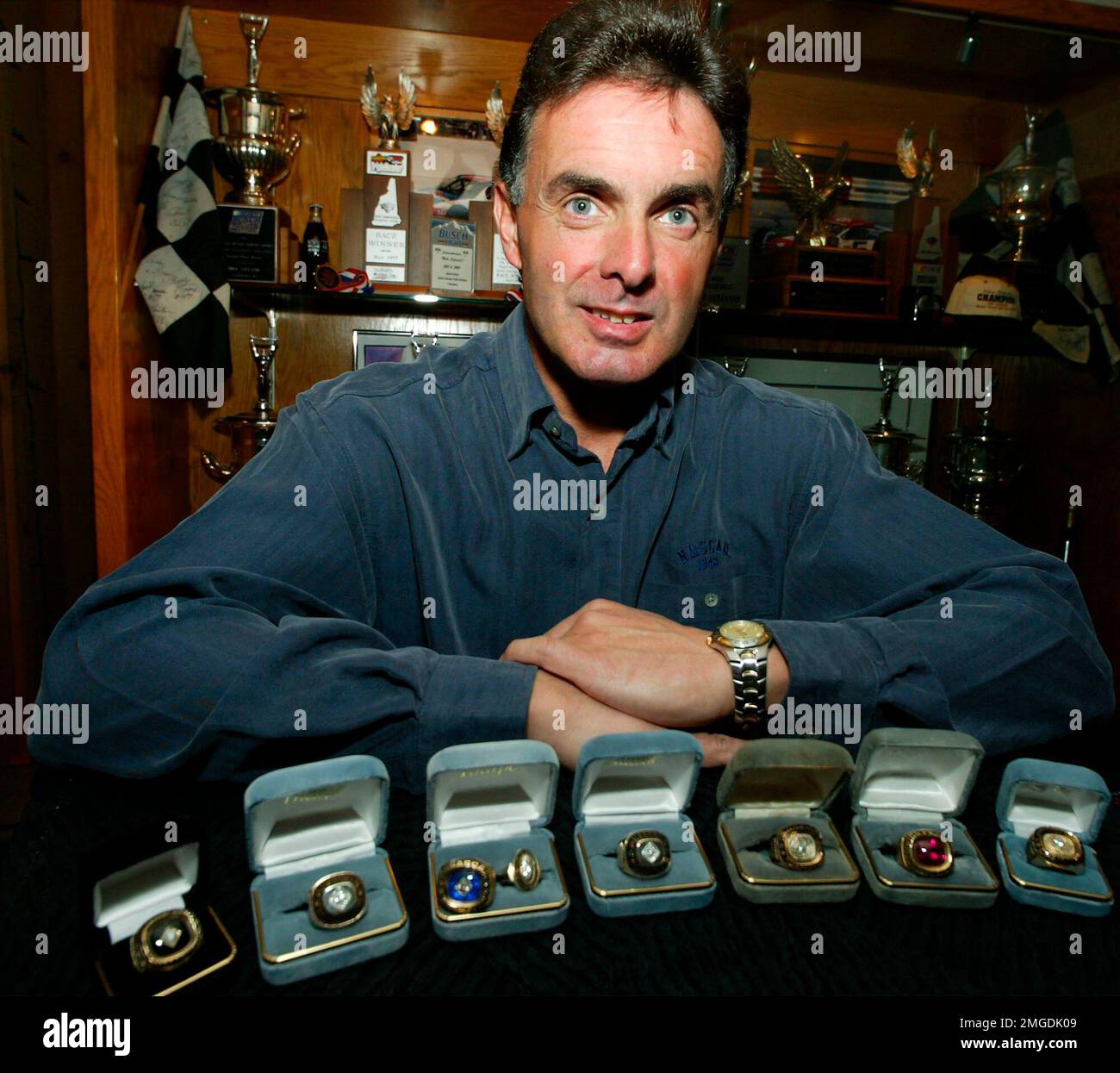 FILE - In this April 22, 2003, file photo, former stock car driver Mike ...