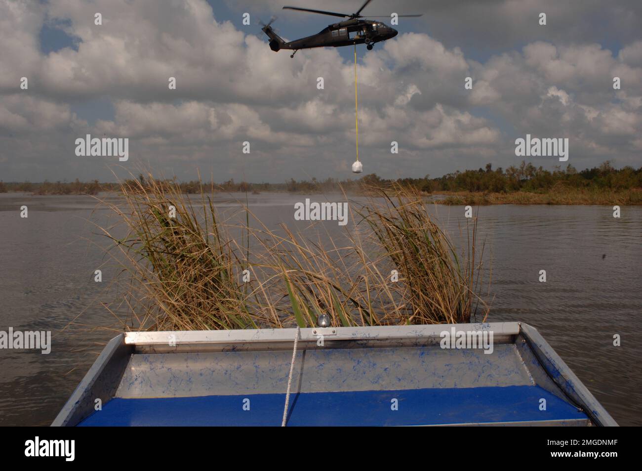 Aircrafts - Sand Baggers - 26-HK-57-95. Military helicopter with two ...