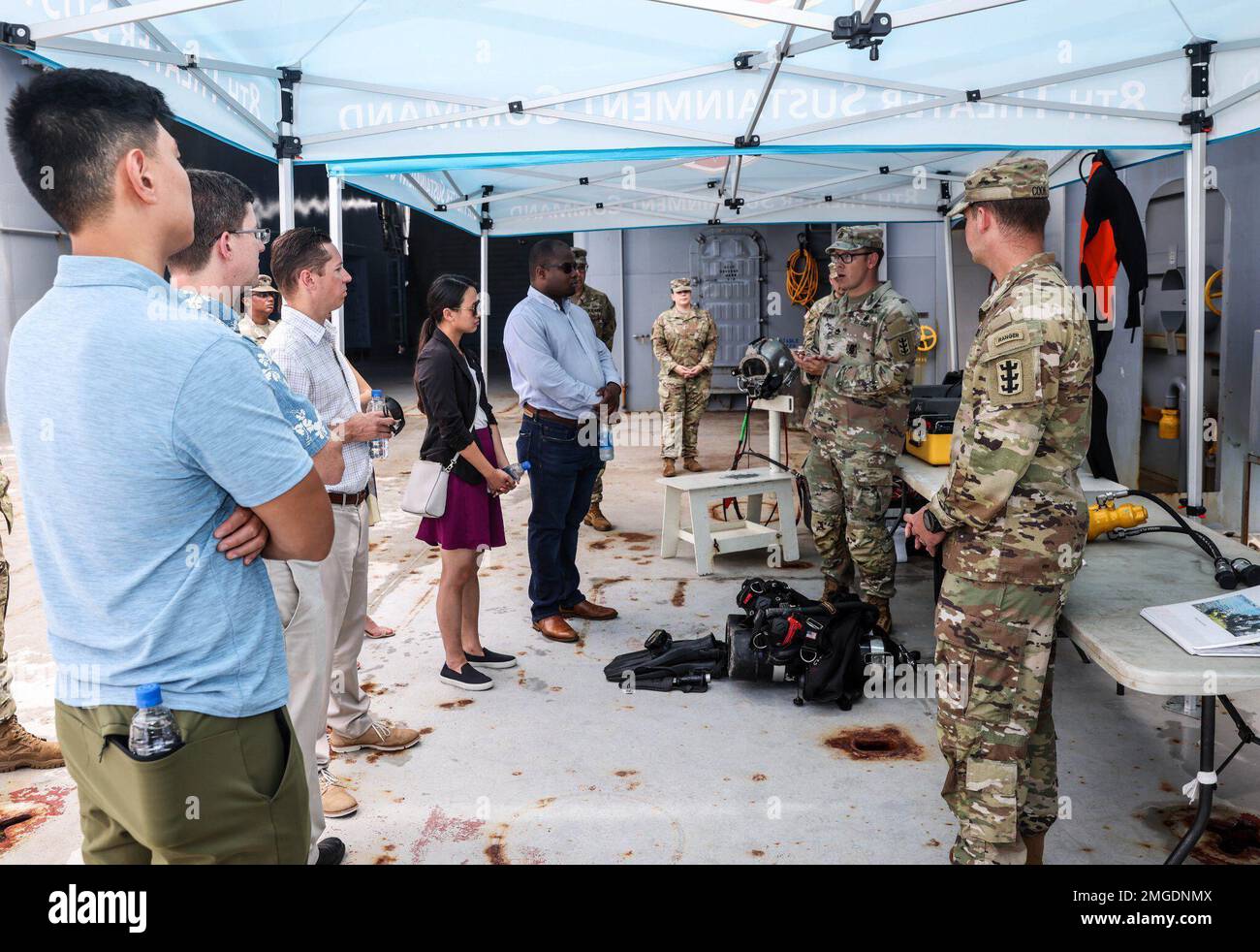 The 8th Theater Sustainment Command's Commanding General, Maj. Gen ...