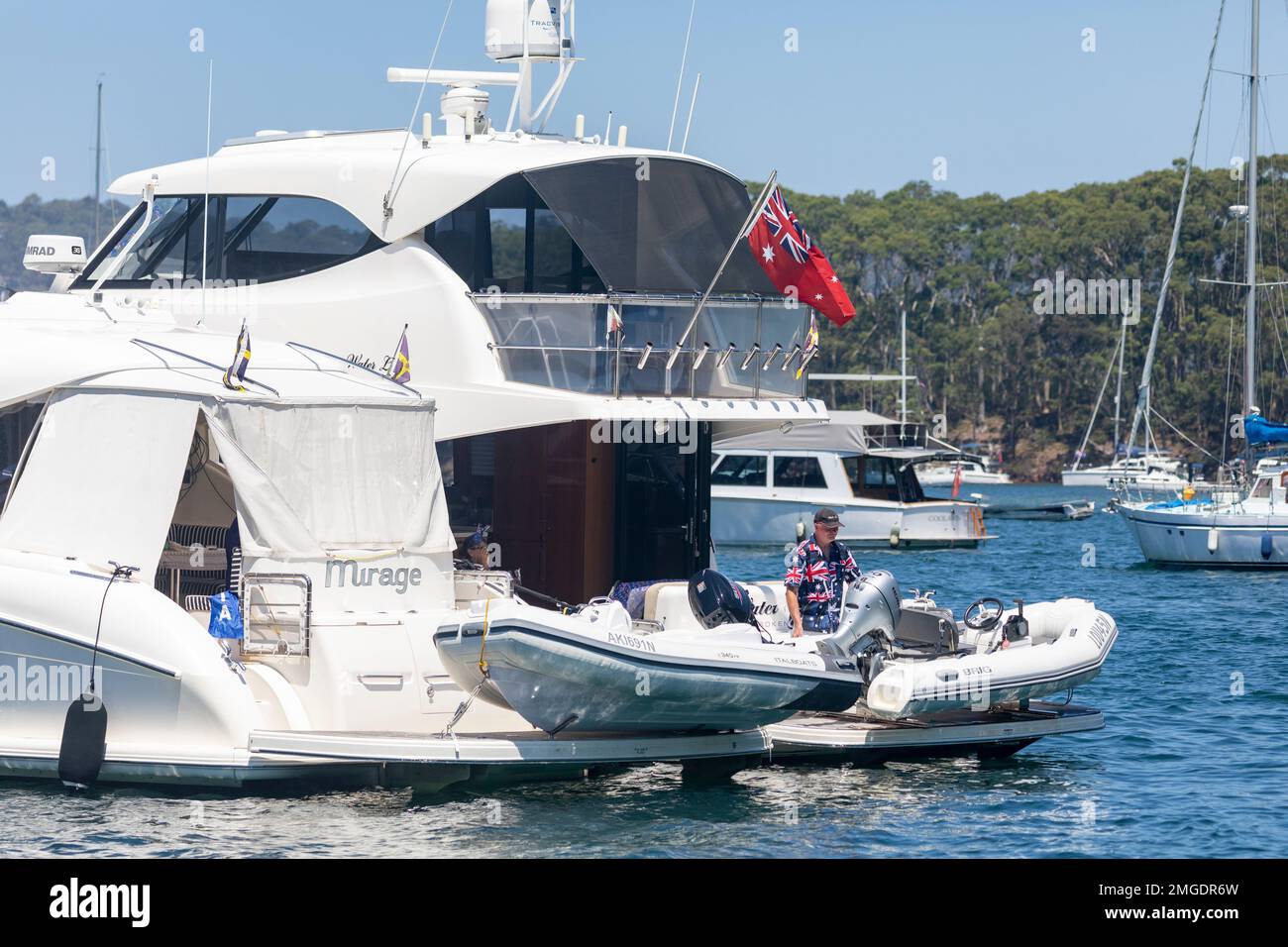 Australia day celebrations pittwater hi-res stock photography and ...