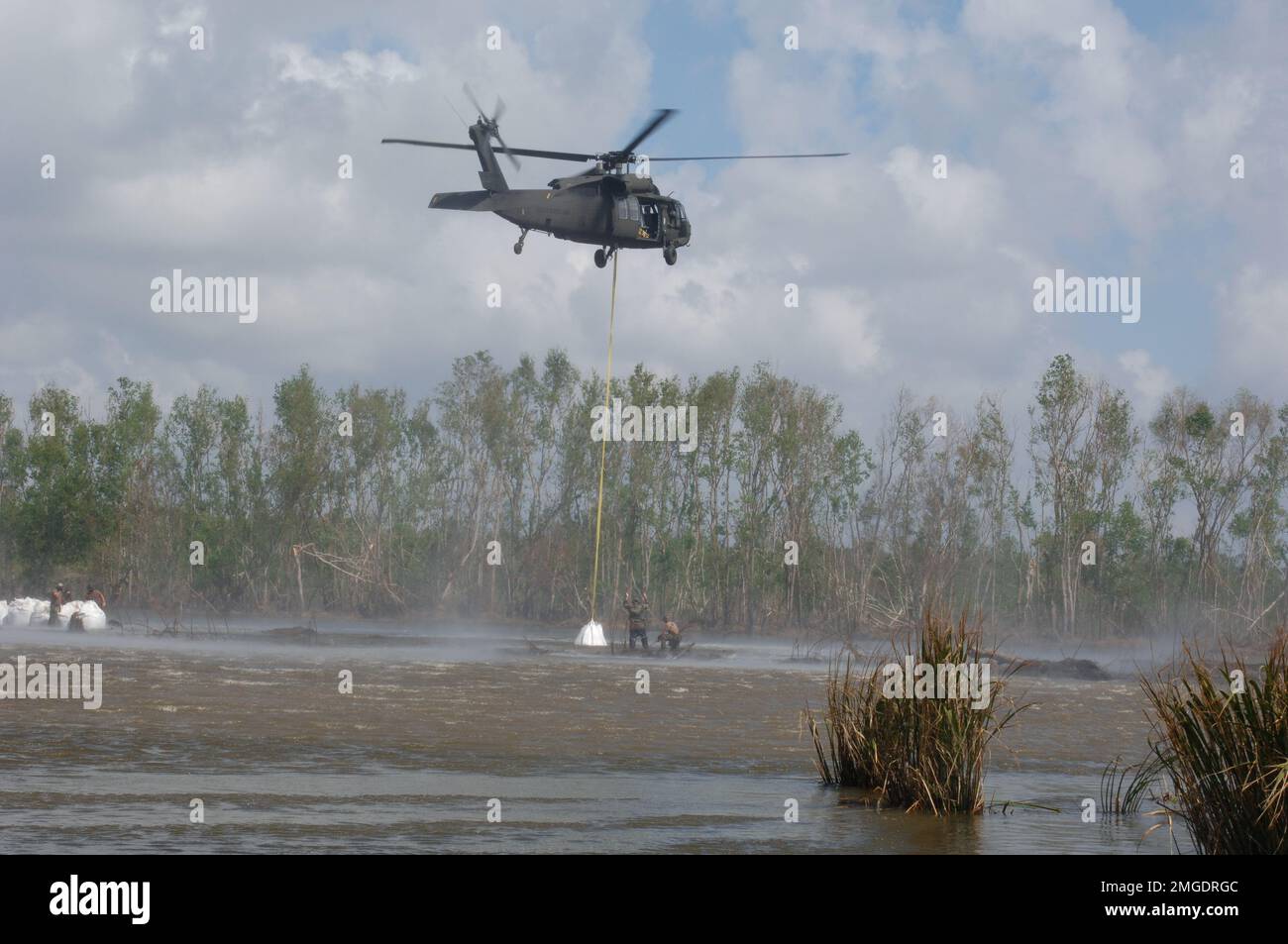 Aircrafts - Sand Baggers - 26-HK-57-85. Military helicopter in flight ...