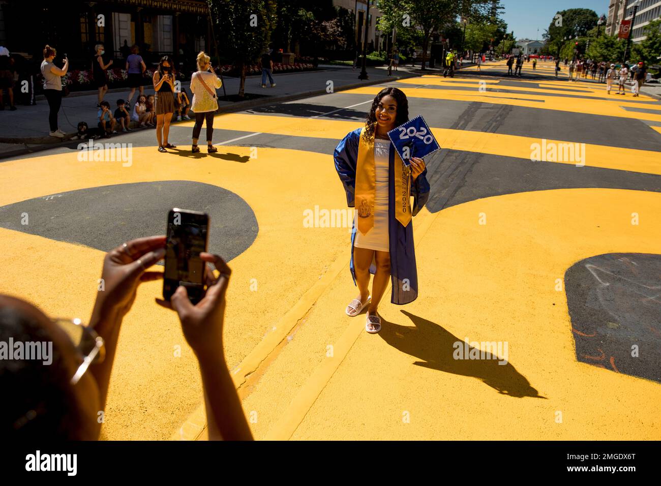 Gaithersburg High School homecoming queen Makayla Robinson poses as her ...