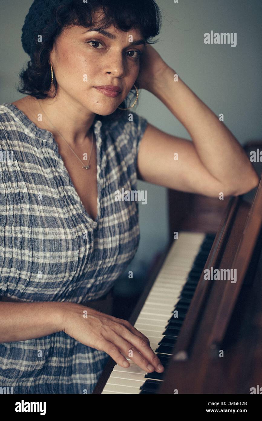 In this June 8, 2020 photo, singer-songwriter Norah Jones poses for a ...
