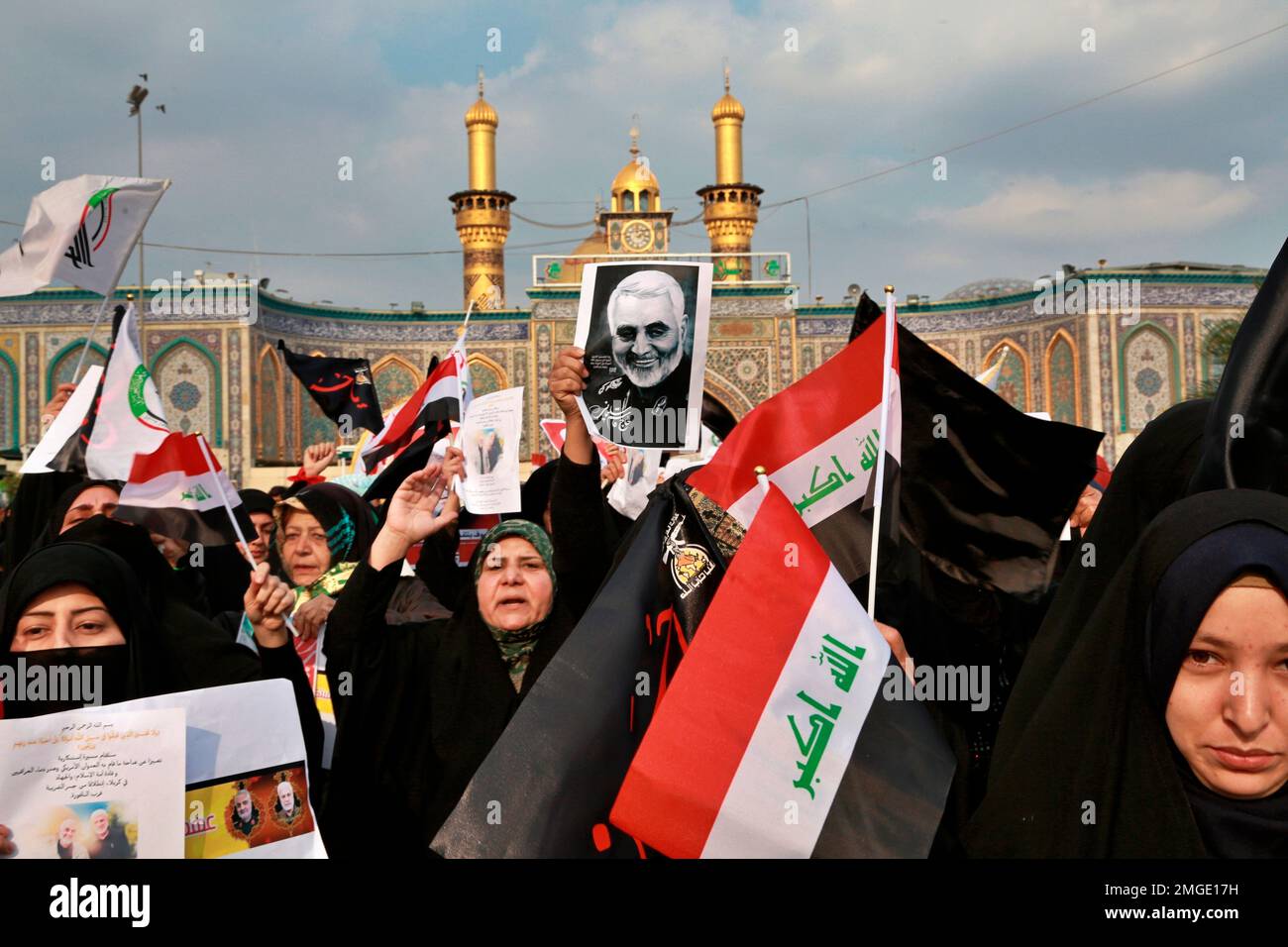 FILE - In this Saturday, Jan. 4, 2020 file photo, Shiite Muslims ...
