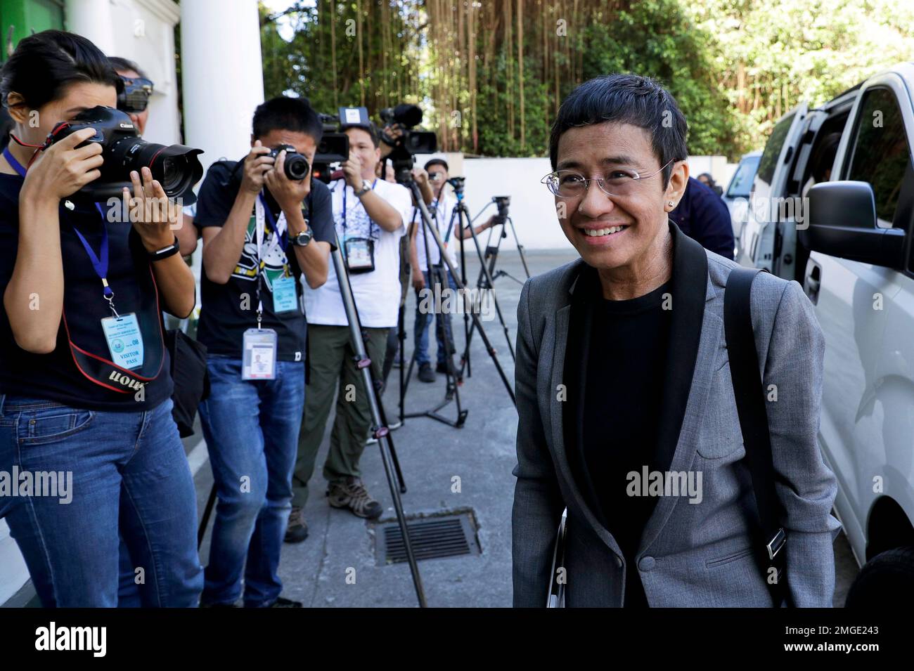 FILE - In this April 3, 2019, file photo, Rappler CEO and Executive ...